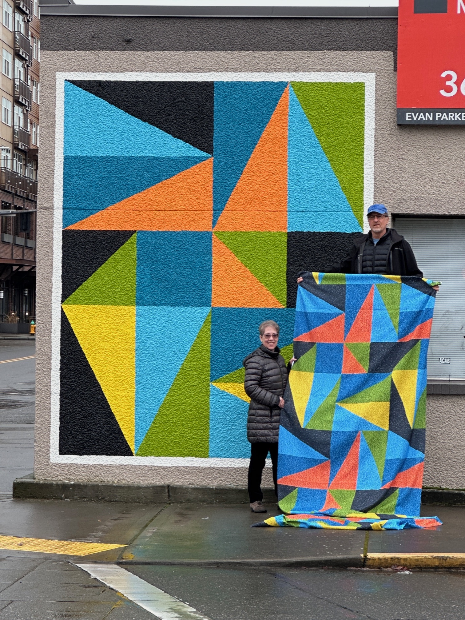 When a Mural Artist And a Costume Designer Collaborate - Harlequin